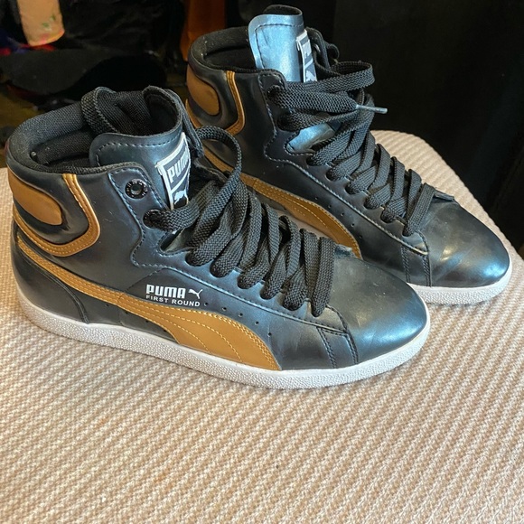 Puma | Shoes | Puma First Round Flipper Ii High Top Sneaker Black ...